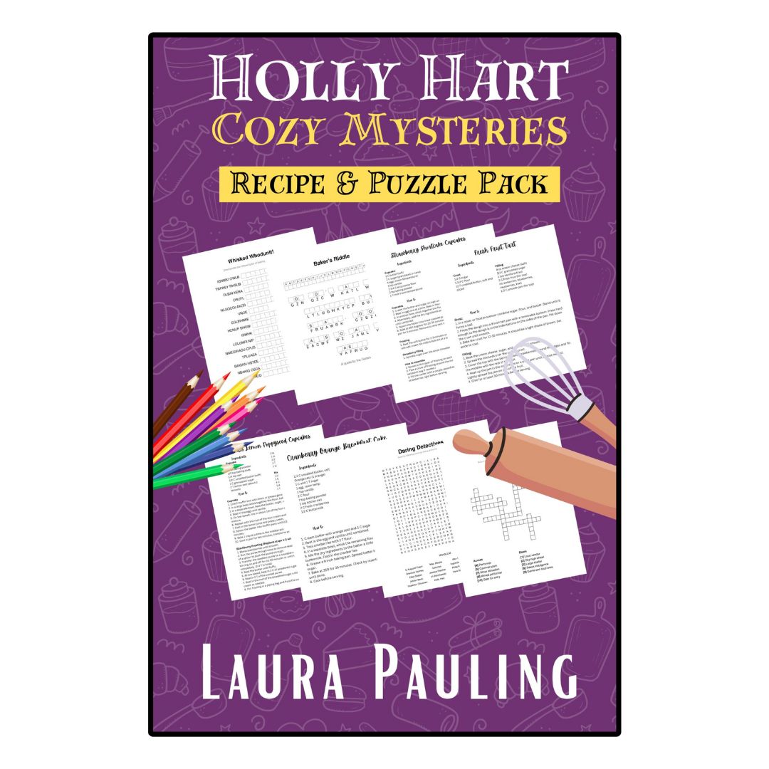 Holly Hart Cozy Mysteries Recipe & Puzzle Pack – laurapauling